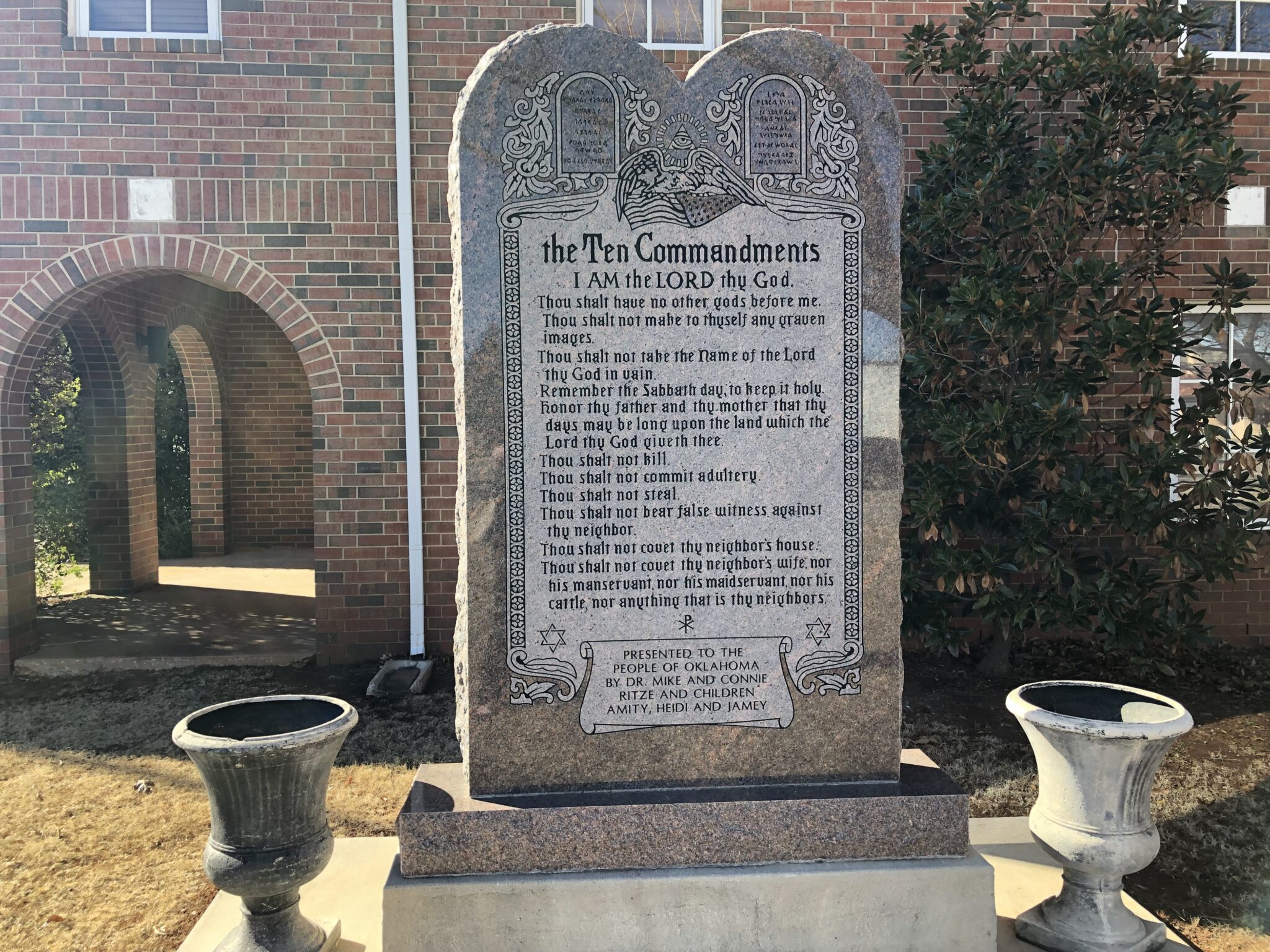 Lawmaker Seeks to Restore Ten Commandments Monument to Oklahoma Capitol ...