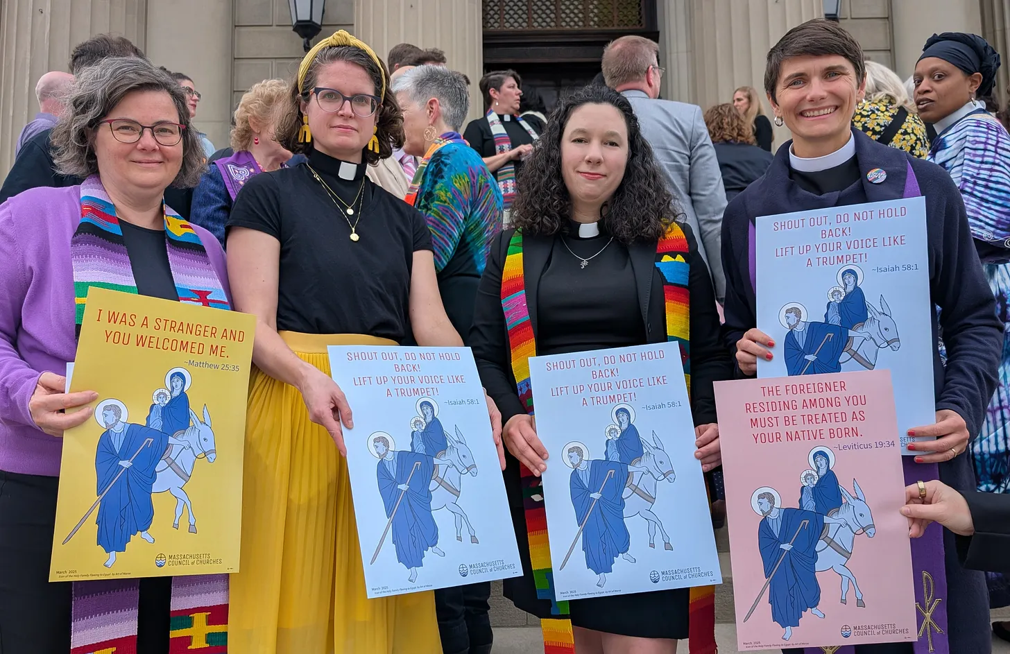 Clergy Hold Vigil Backing Legal Fight Against ICE Raids in Houses of ...